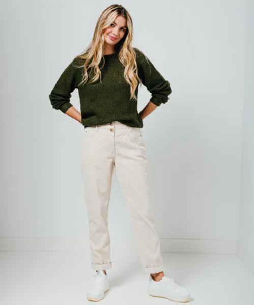 C'est beau la vie Eddy pantalon velours 2 boutons beige 62CB2PS805-21 ...