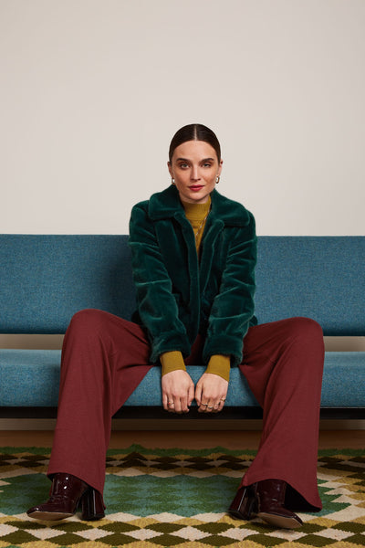 King Louie Fintan pants milano crepe sandelwood brown 09033-553 – Hippe ...