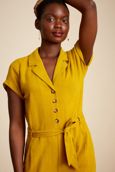 King Louie Daisy jumpsuit hooper gold 07004-876 – Hippe-Dingen