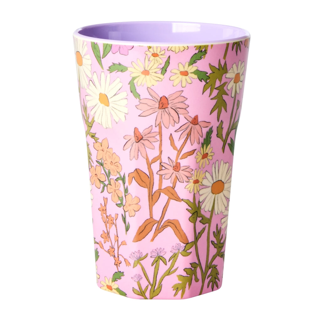 Rice Tall Melamine Cup pink daisy dearest print MELCU-LDADE – Hippe-Dingen